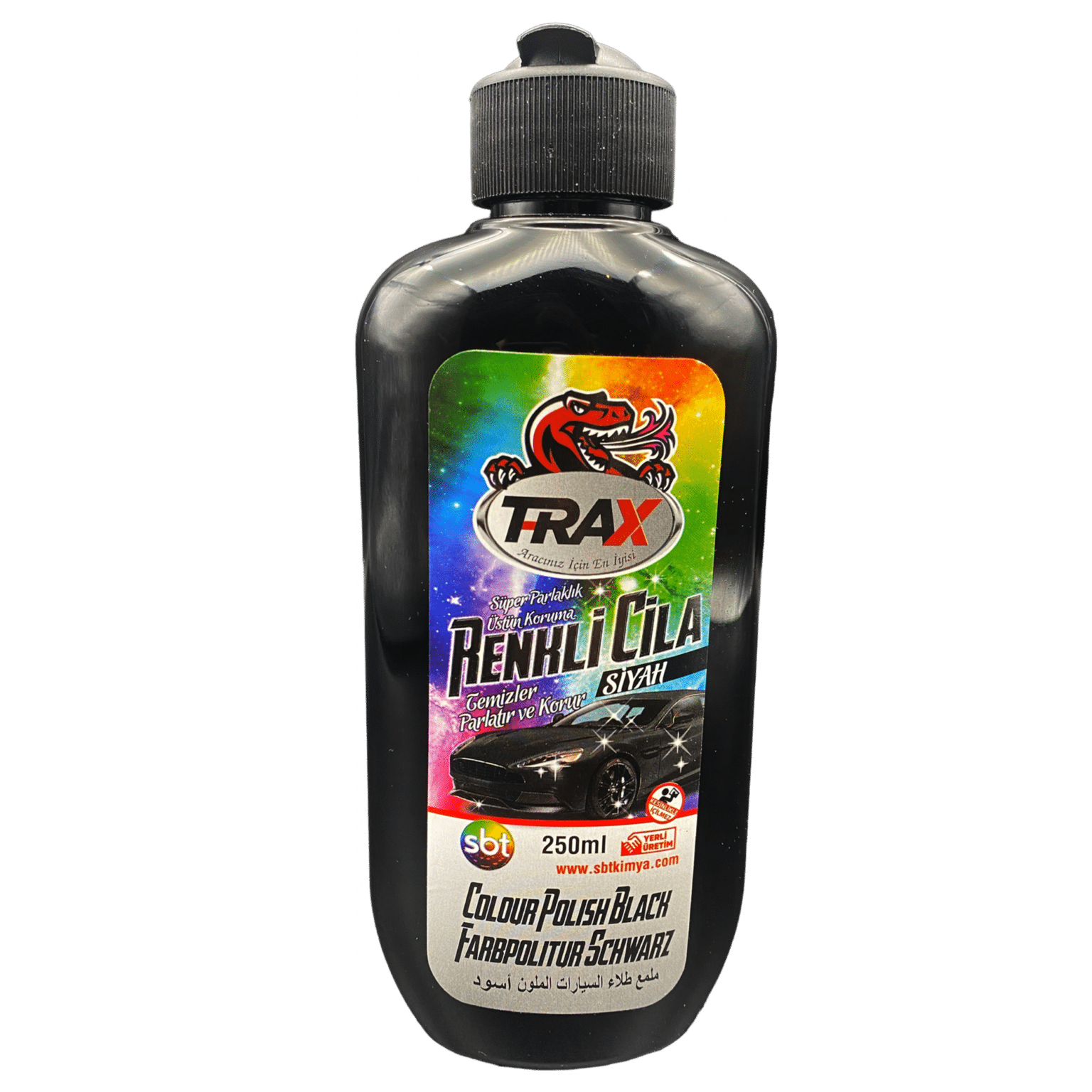 T-RaX Renkli Cila - Siyah - 250ML | Trax Car Care Products